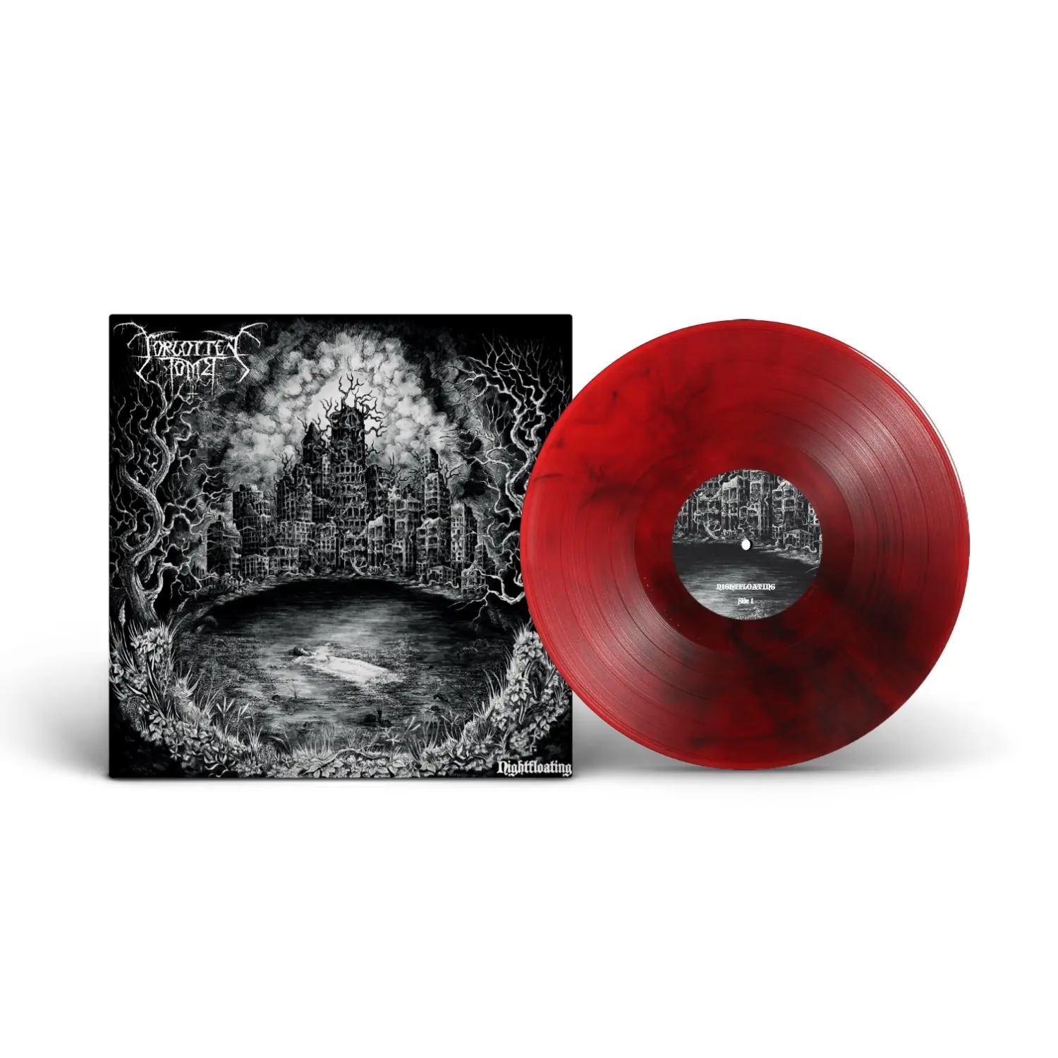 FORGOTTEN TOMB - Nightfloating · RED SMOKE LP · Vinyl record
