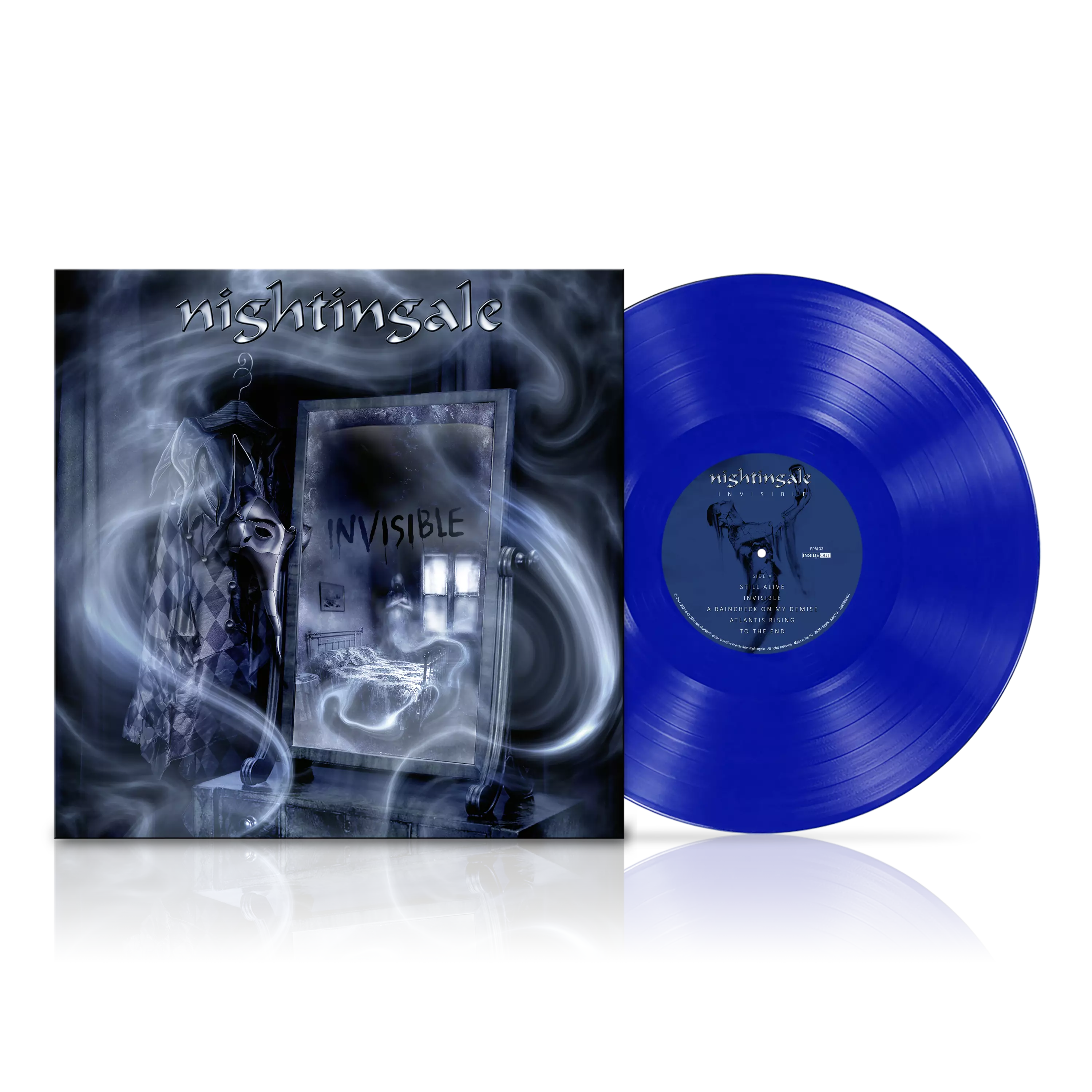 Nightingale · Invisible (Re-Issue) | Transparent Blue LP Vinyl record